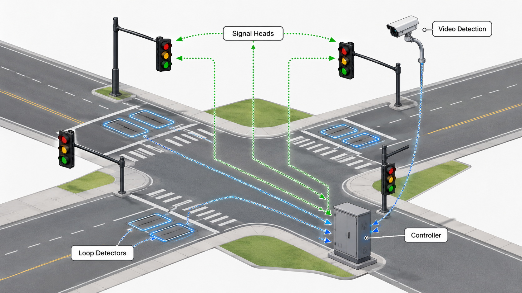 How Intersection Traffic Lights Work And Why Solar Signal Systems ...